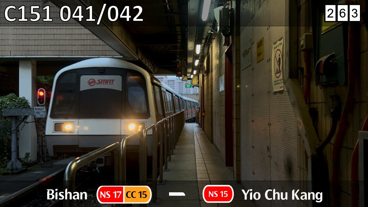 [T263 KHI + Horn]SMRT] KHI C151 ~ 041/042 NS17 Bishan → NS15 Yio Chu Kang - YouTube