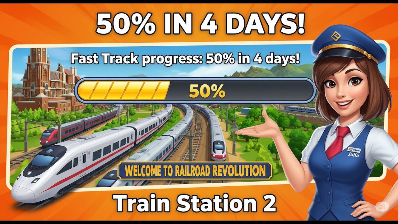 Fast track progress: 50% in 4 days! 🚄 This new event map is a ...