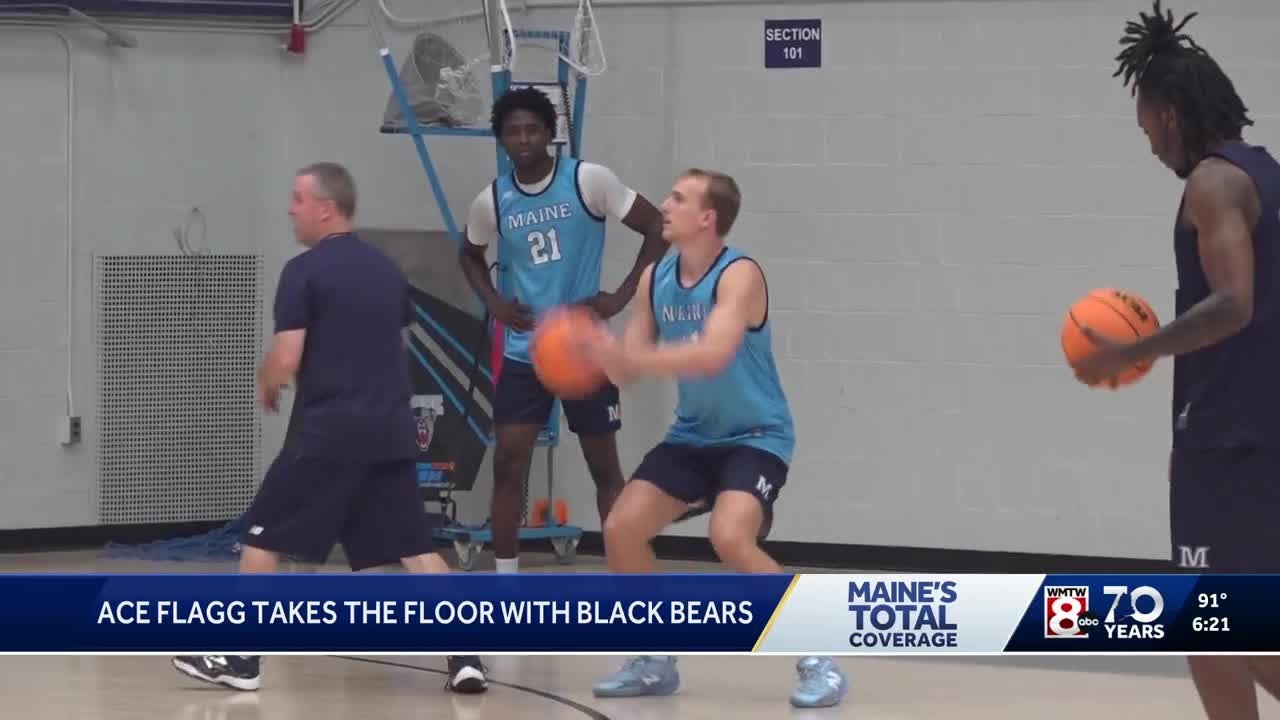 First look at Ace Flagg in UMaine uniform - YouTube