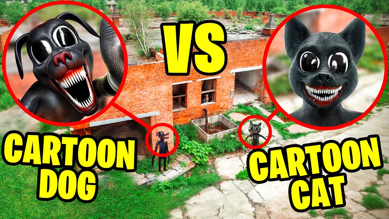 DRONE CATTURA CARTOON DOG che attacca CARTOON CAT! **CARTOON DOG esiste ...