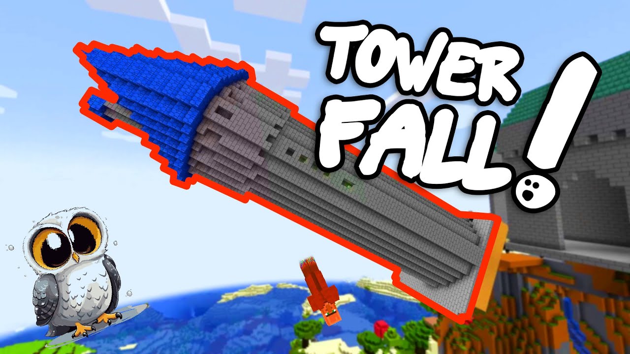 Epic Tower Fall Collapse - Minecraft Java - YouTube