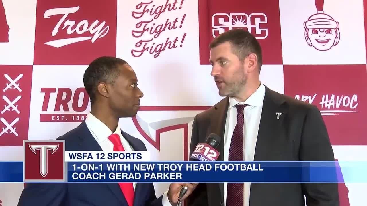 Interview with new Troy head football coach Gerad Parker - YouTube
