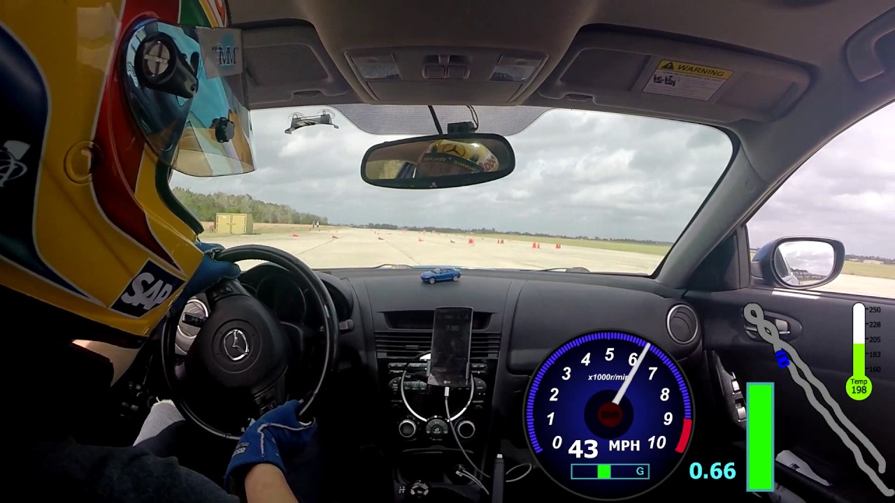 SCCA Auto-X Brooksville 1-22-17 - Mazda RX-8 STX 46.365 - YouTube