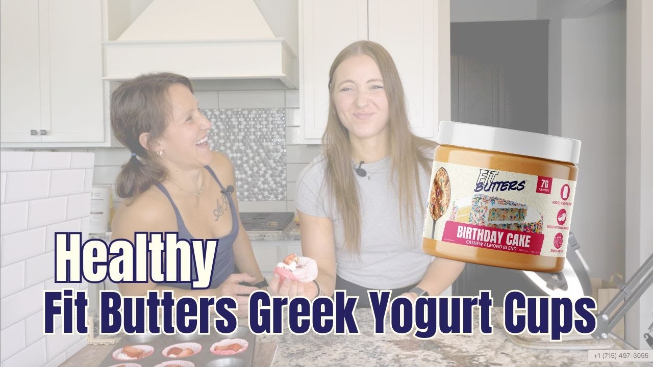 Healthy Snack Fit Butters Greek Yogurt Cups - YouTube