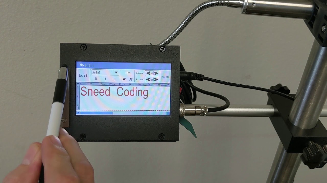 SNEED-JET Freedom Inkjet Printer - Create a Message - YouTube