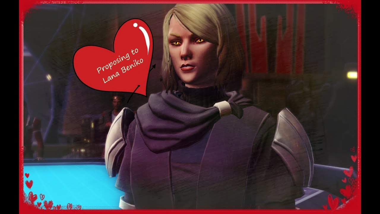 SWTOR: Lana Beniko Marriage Proposal - YouTube