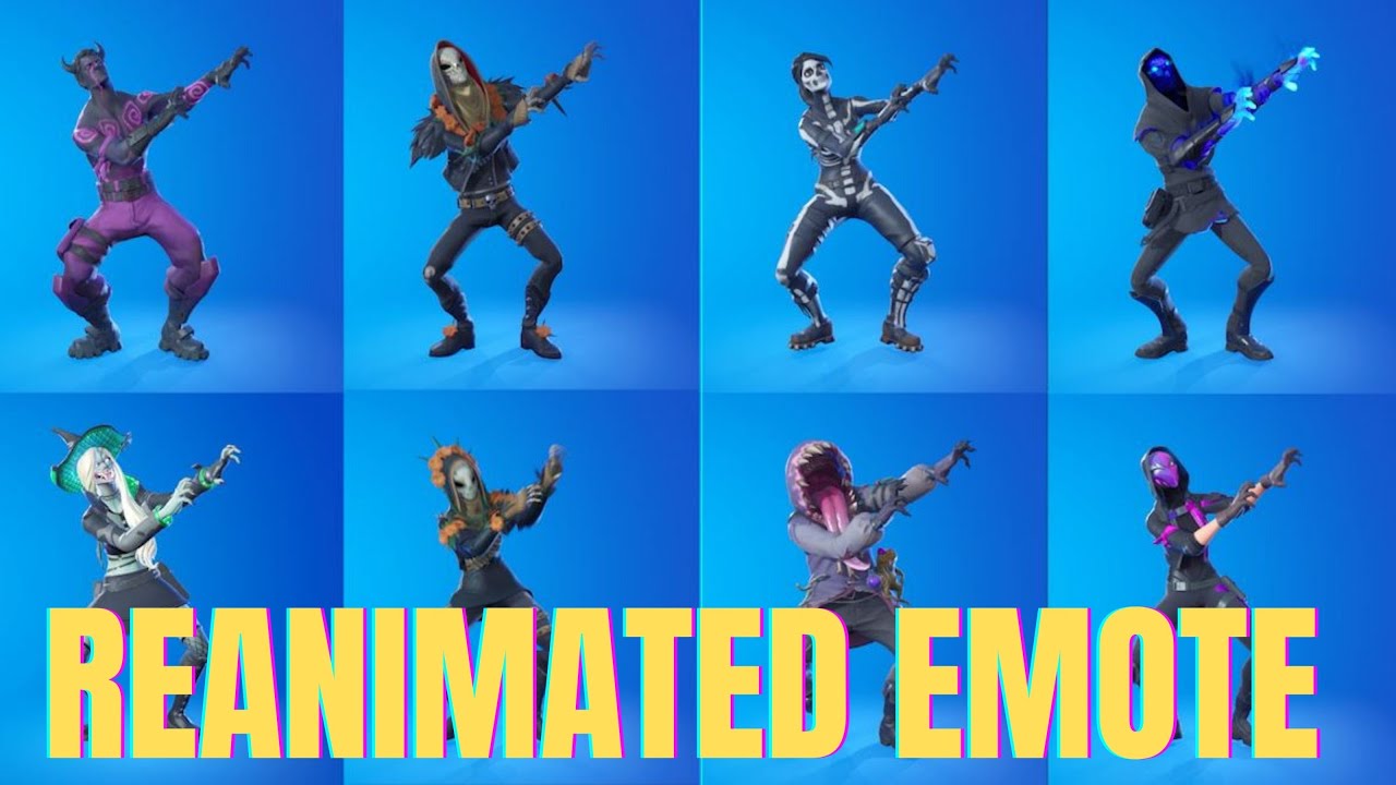 REANIMATED DANCE EMOTE FORTNITE (HALLOWEEN SKINS) - YouTube