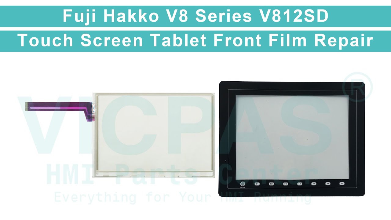 V812SD Fuji Hakko Monitouch V8 Front Overlay HMI Panel Glass ...