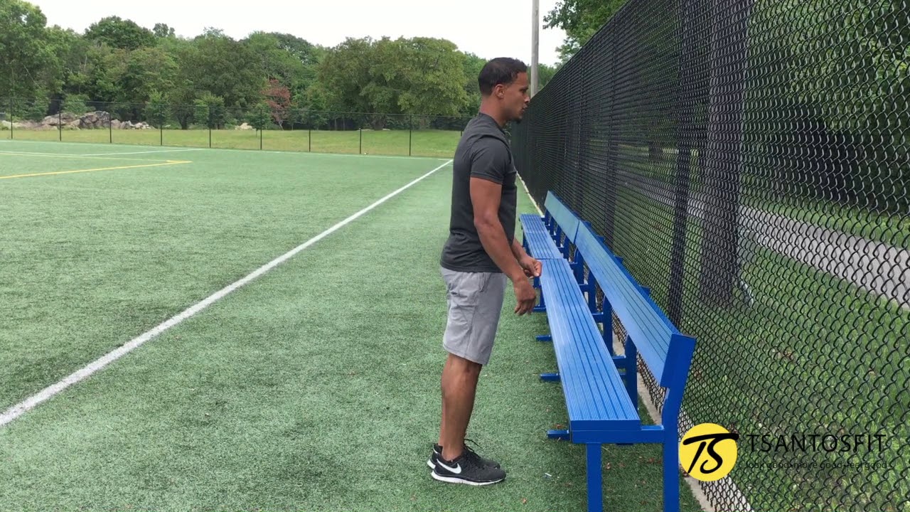 burpee (modified bench) - YouTube