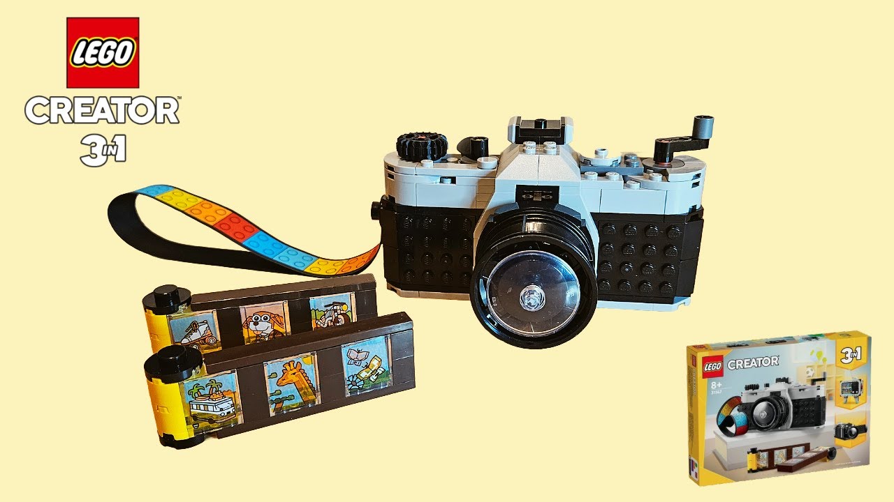 Retro Camera LEGO Creator 3-in-1 Set 31147: Speed Build & Review - YouTube