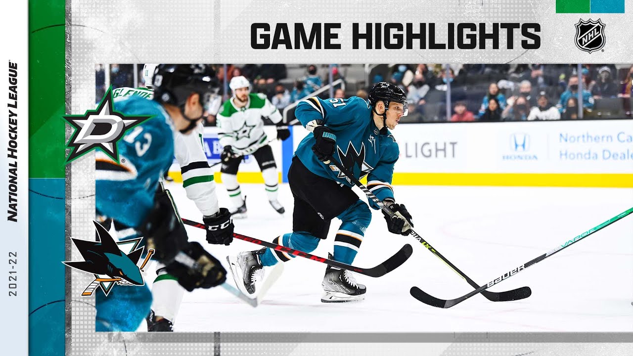 Stars @ Sharks 12/11/21 | NHL Highlights - YouTube