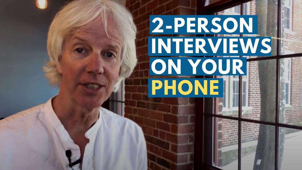 How to shoot 2-person interview videos with your phone - YouTube