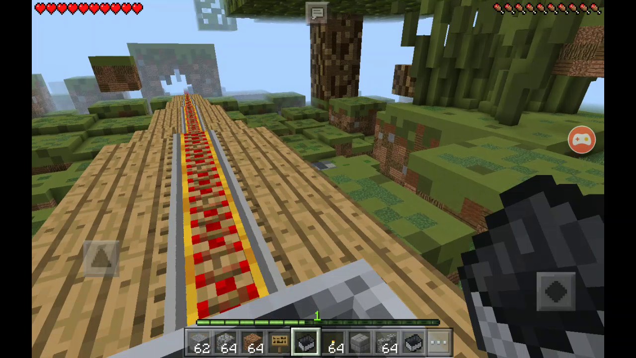 Minecraft roller coaster part 1 - YouTube