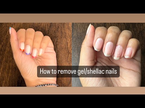 How to remove gel polish/ shellac nails at home ! Easy Steps! #removal ...