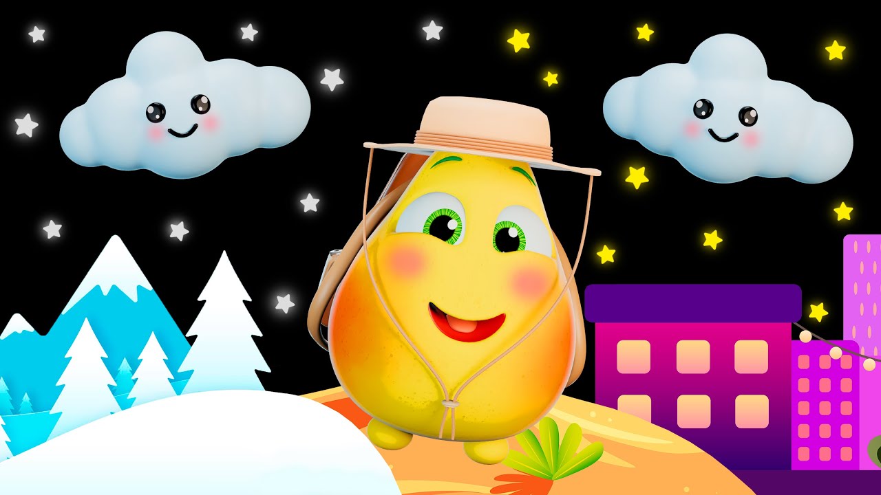 🍐 Mr. Pear and the Four Seasons | Funky Fruits Baby Sensory | Fun ...