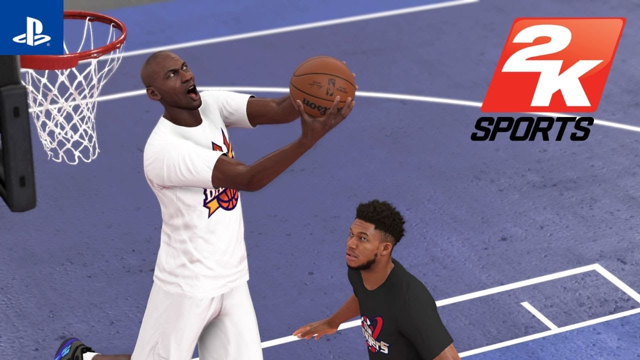 NBA 2K22 Michael Jordan vs Giannis Antetokounmpo PS4 - YouTube