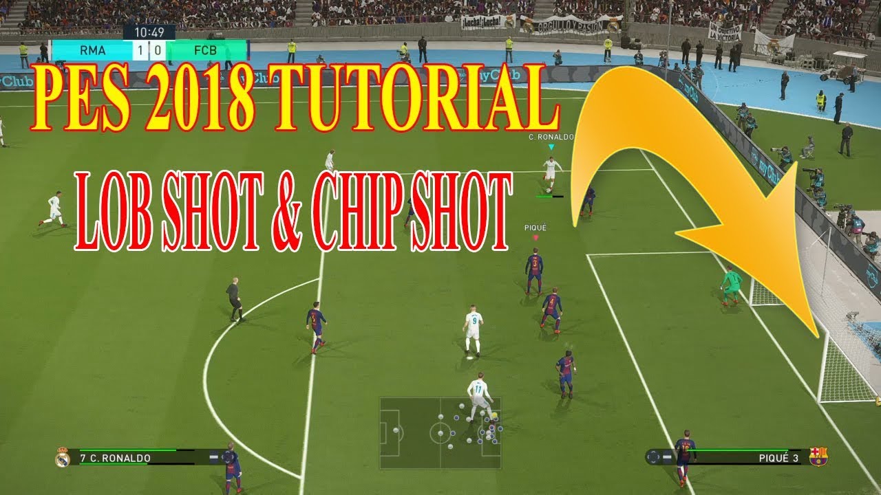 PES 2018 Tutorial - Lob Shot & Chip Shot - Easy to Score Goals - YouTube