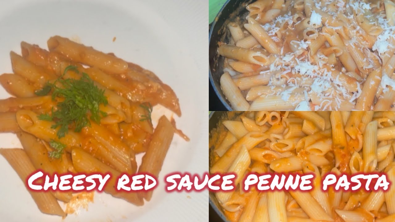 How to make easy red sauce pasta| cheesy red sauce pasta| easy recipe # ...