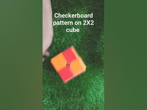 checkerboard pattern on 2X2 cube - YouTube