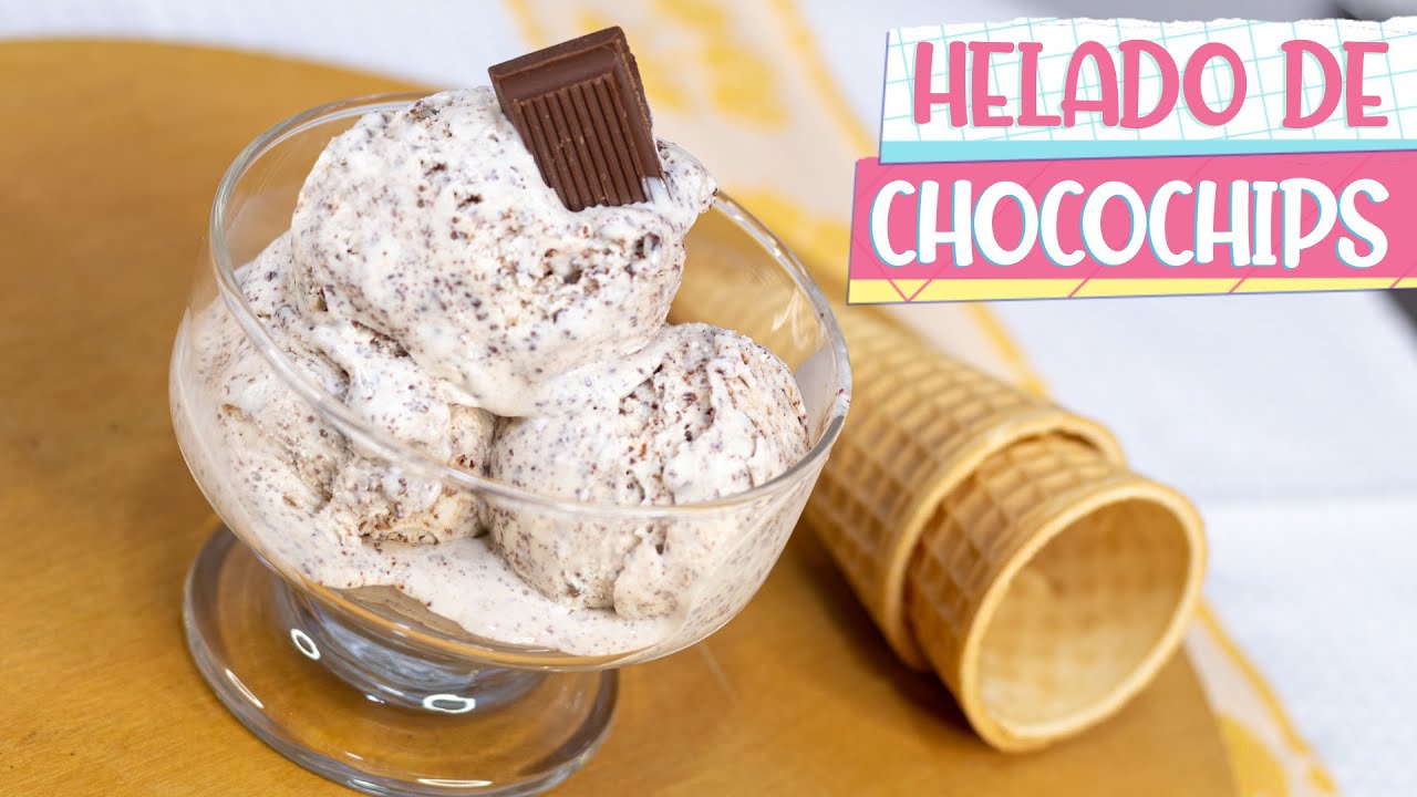 Helado Casero Con Chispas De Chocolate