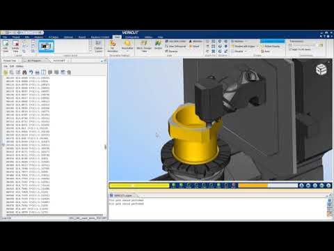VERICUT CNC Simulation of an DMG MORI - DMC 125 FD duoBLOCK - YouTube