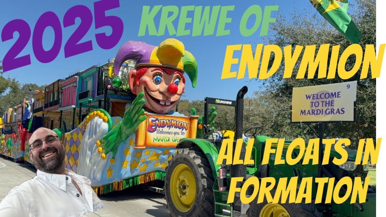 2025 Krewe of Endymion Floats in Formation Mardi Gras Parade - YouTube