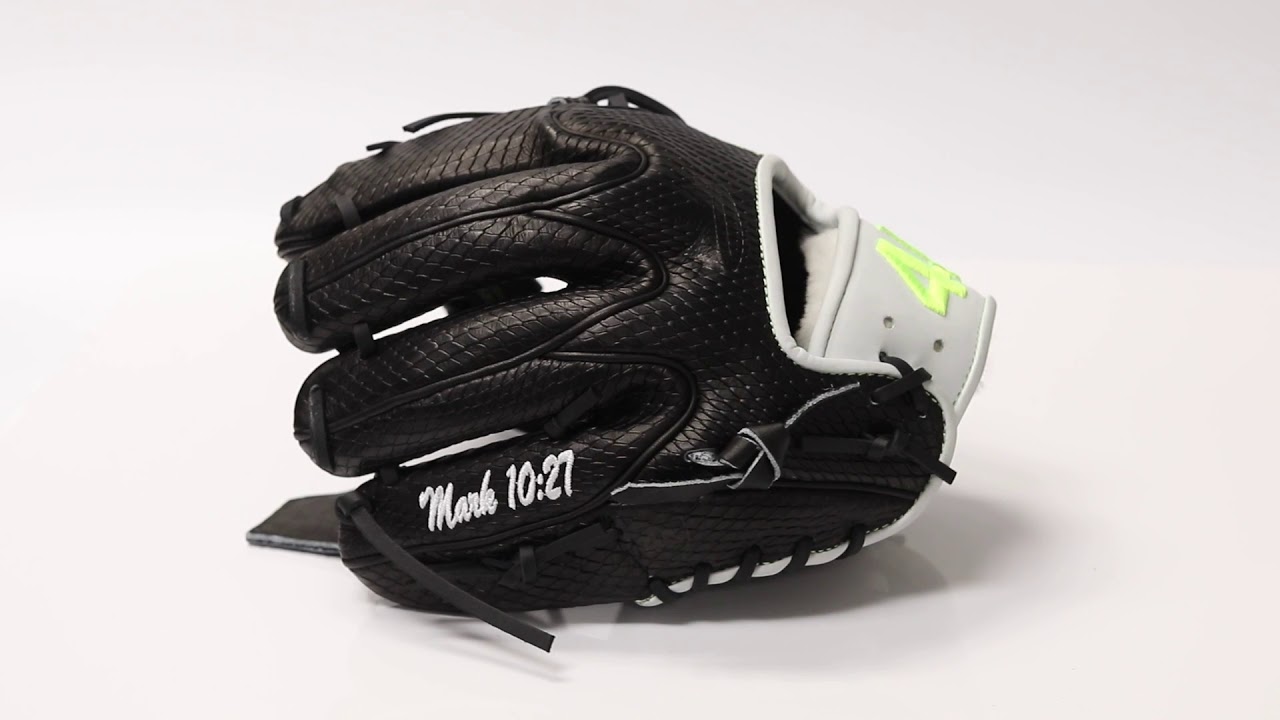 44 Pro Custom Baseball Glove Signature Series Black Snakeskin White ...