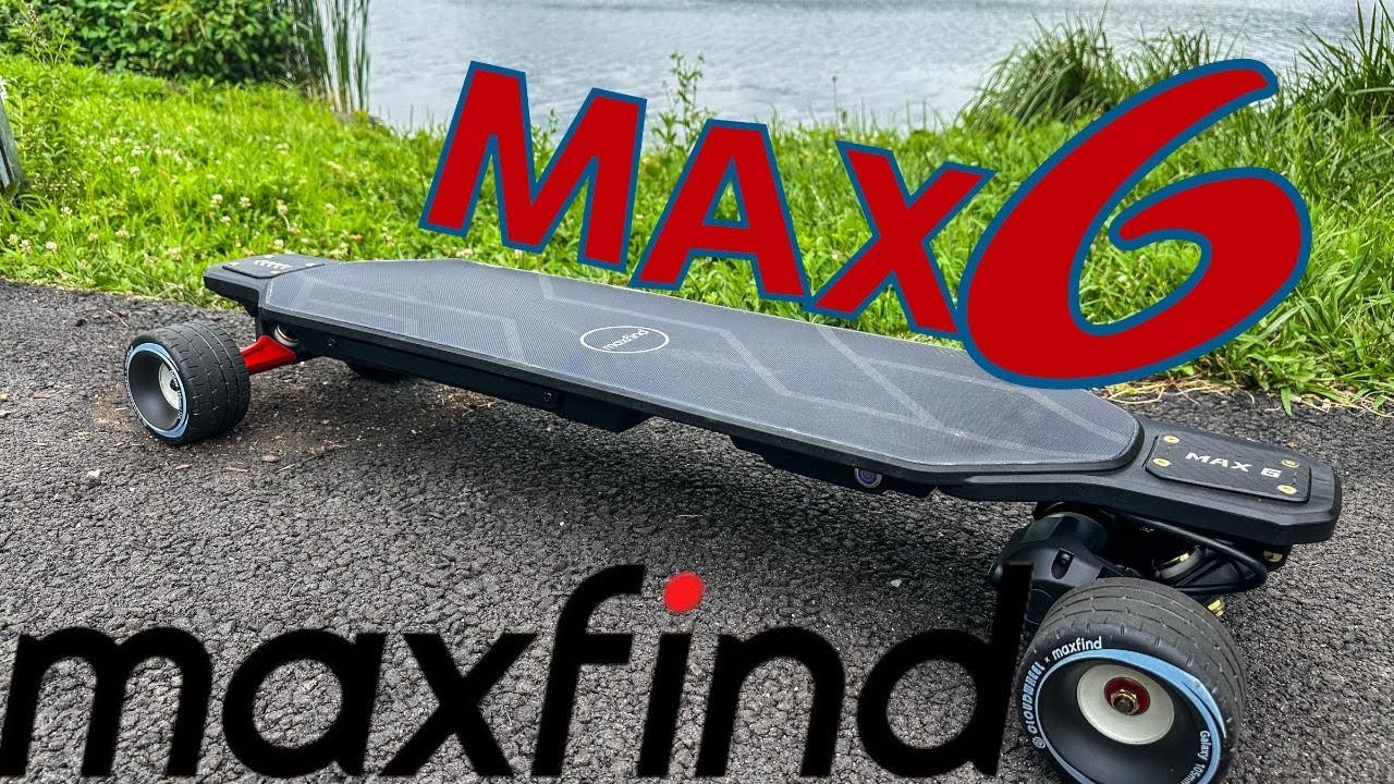 MAXFIND MAX6 electric skateboard review PLUS monthy giveaway ...