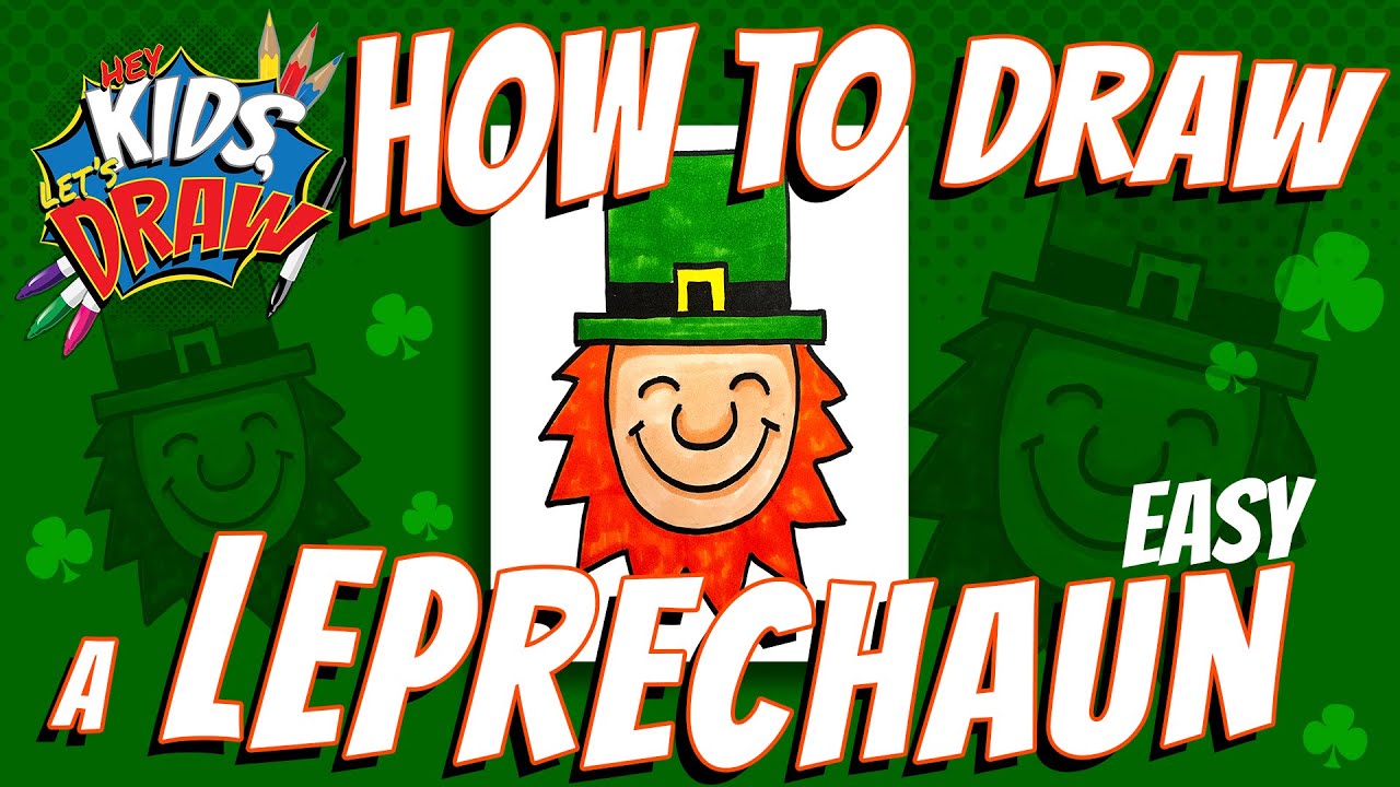 How to Draw an Easy Leprechaun for Kids - YouTube
