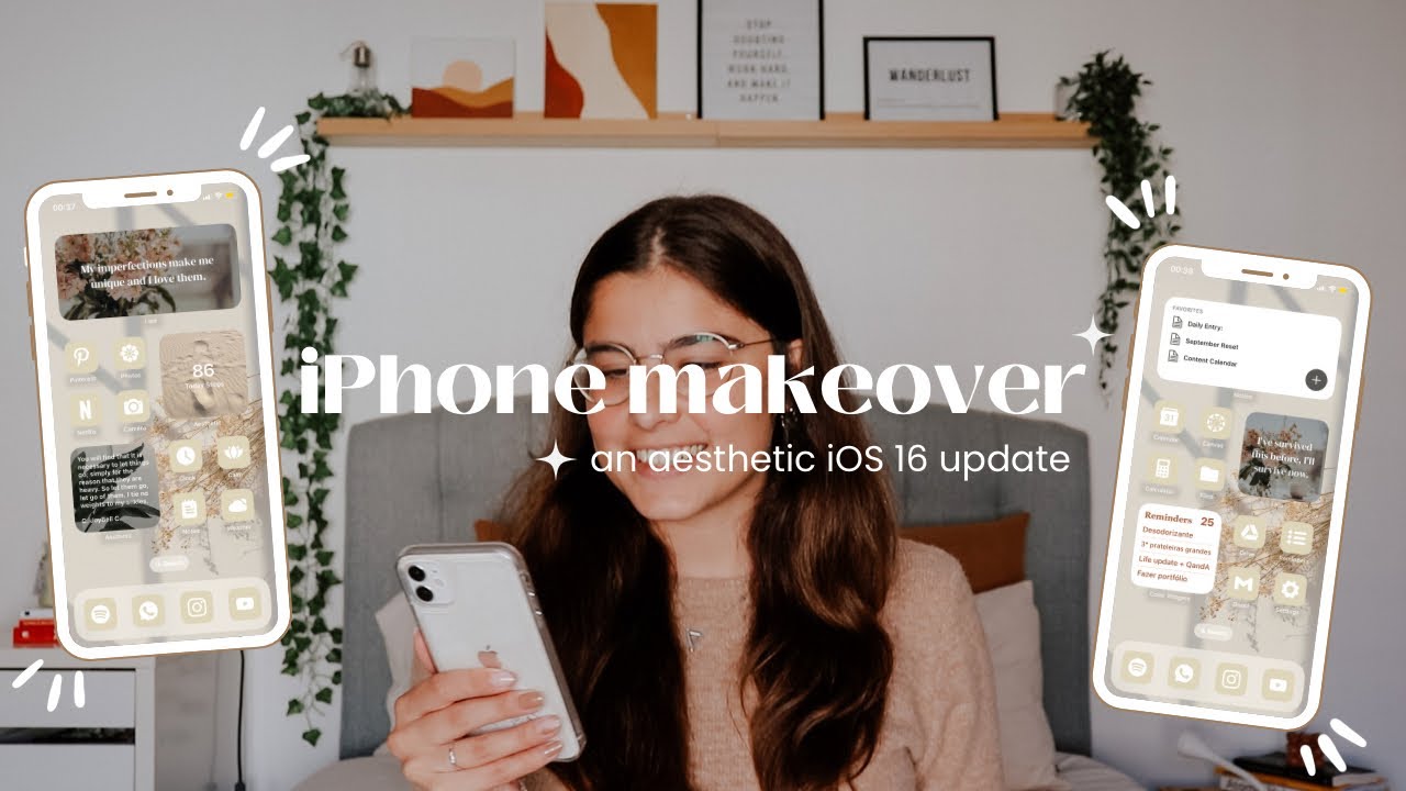 Making my iPhone aesthetic w/iOS 16 top apps you need to try! - YouTube