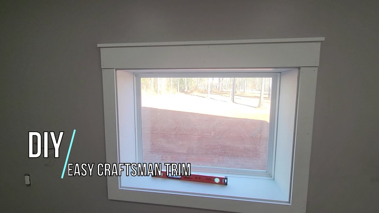 How To: DIY Barndominium Home Interior Window Trim - YouTube