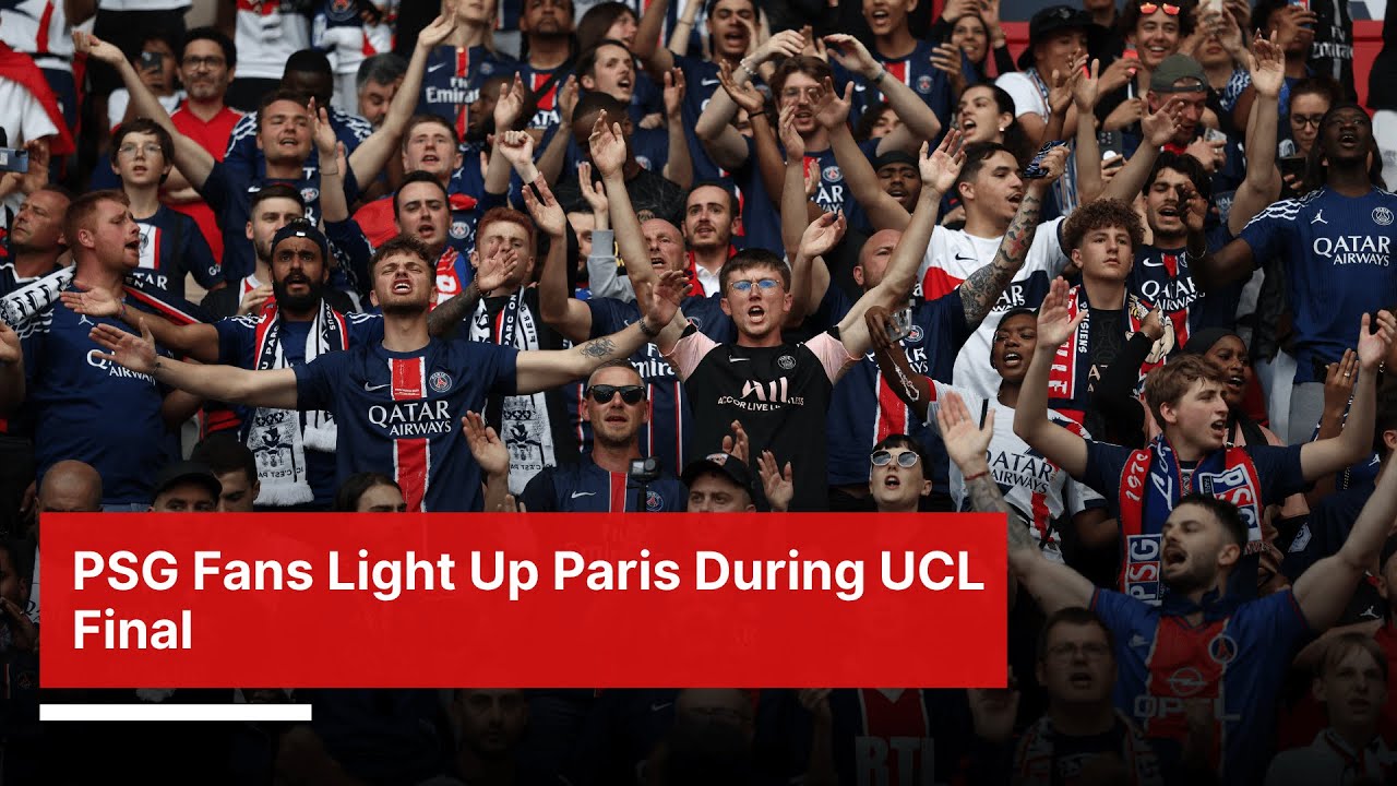 PSG Fans Go Wild in Paris During Champions League Final | AD1Z - YouTube