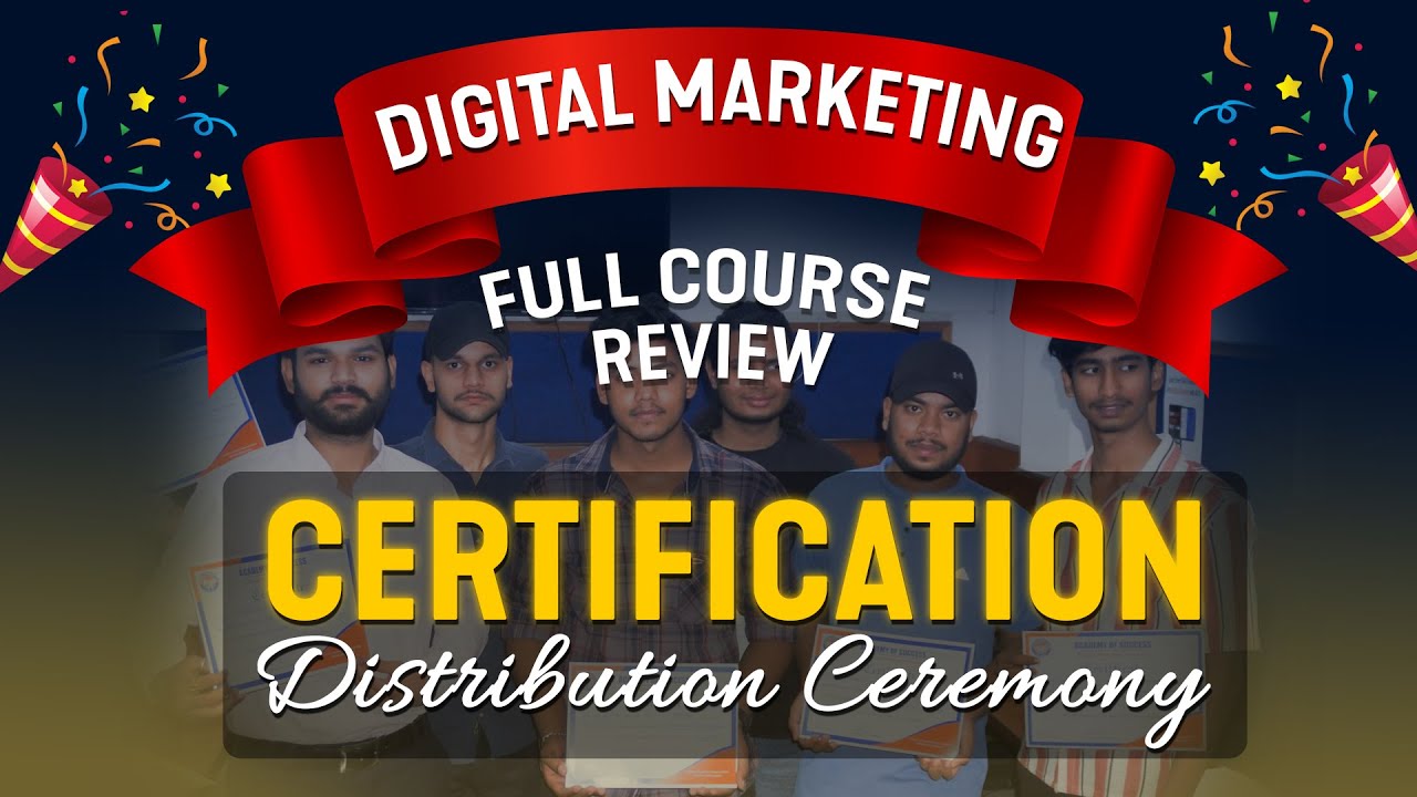 Digital Marketing Full Course Review | Certification Distribution ...