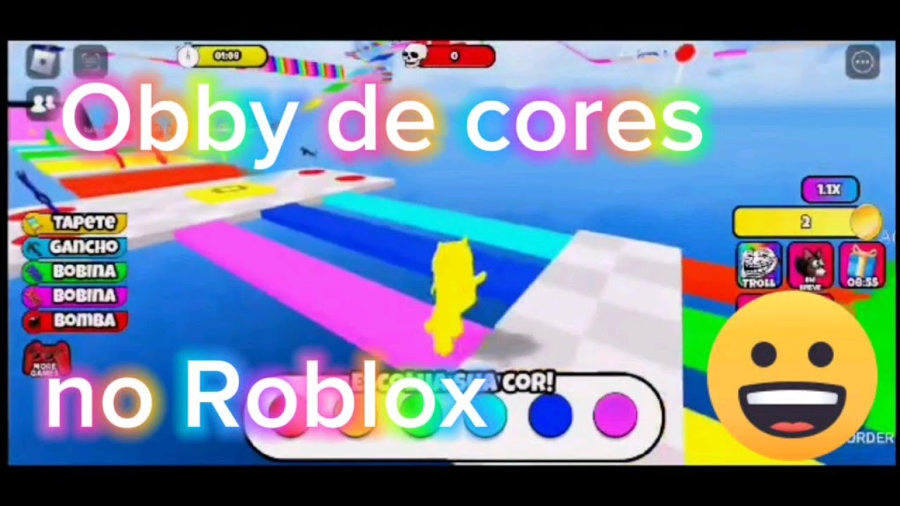 Obby de cores no Roblox. - YouTube