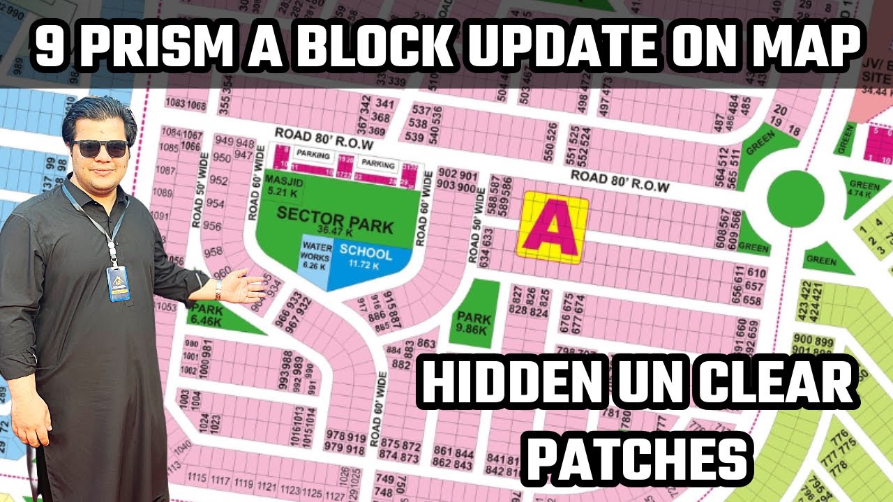 DHA LAHORE PHASE 9 PRISM | A BLOCK | LATEST UPDATE | 9PRISM On Map Part ...