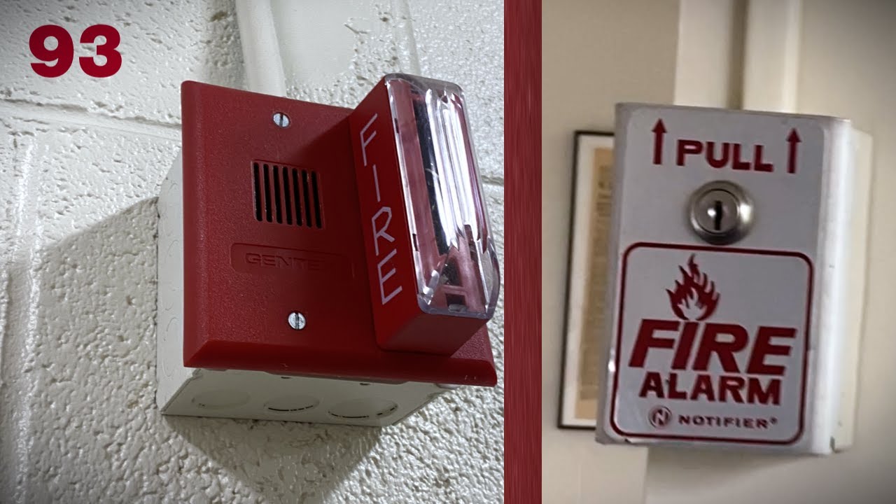 Setting off Gentex GX-90 Fire Alarms - YouTube