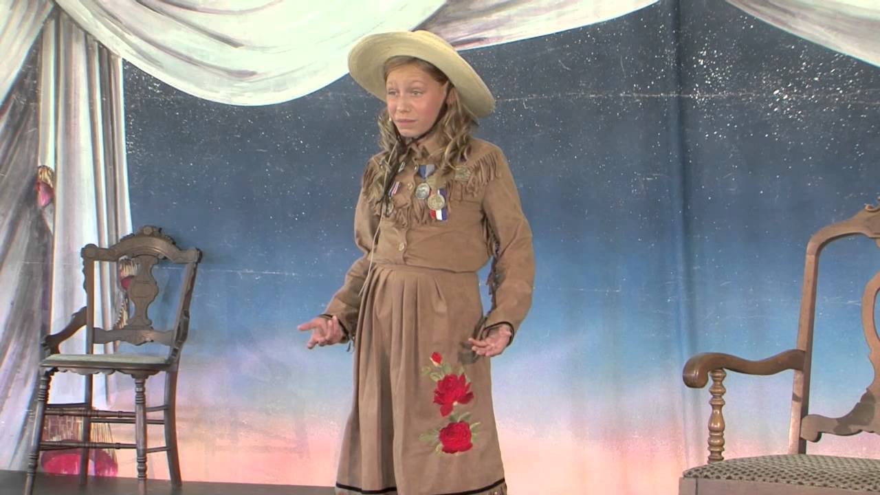Young Chautauqua 2014: Emma Odell as ANNIE OAKLEY - YouTube