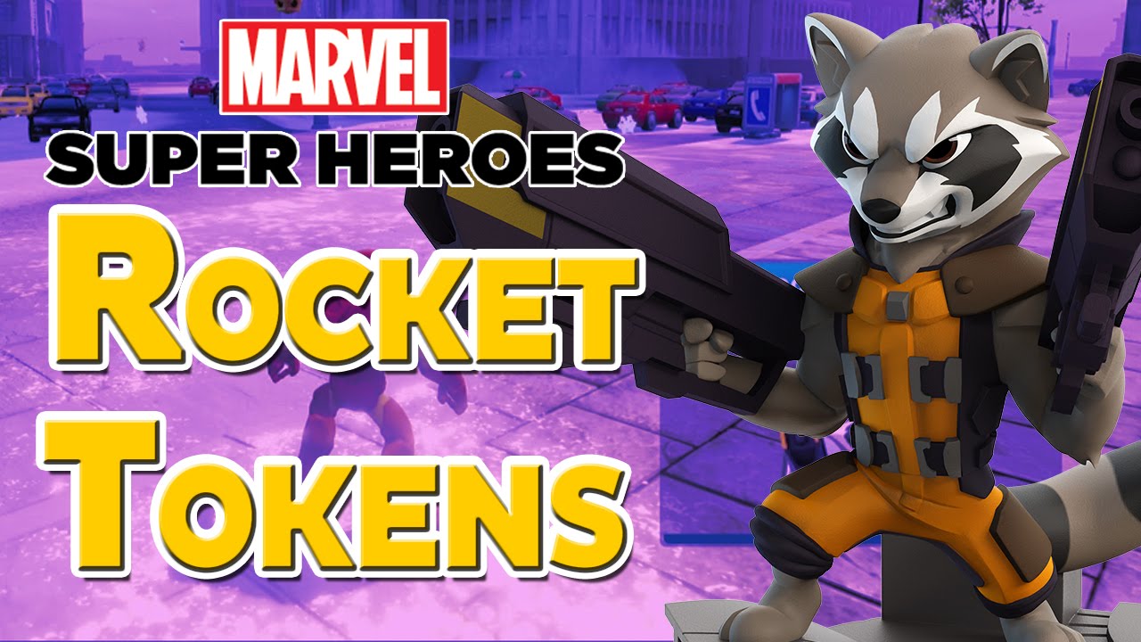 Disney Infinity 2.0 All Rocket Raccoon Crossover Tokens in Avengers ...