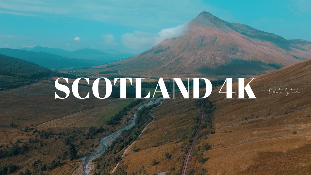 Discover the most fascinating Scotland! Aerial view of Scotland - Drone ...