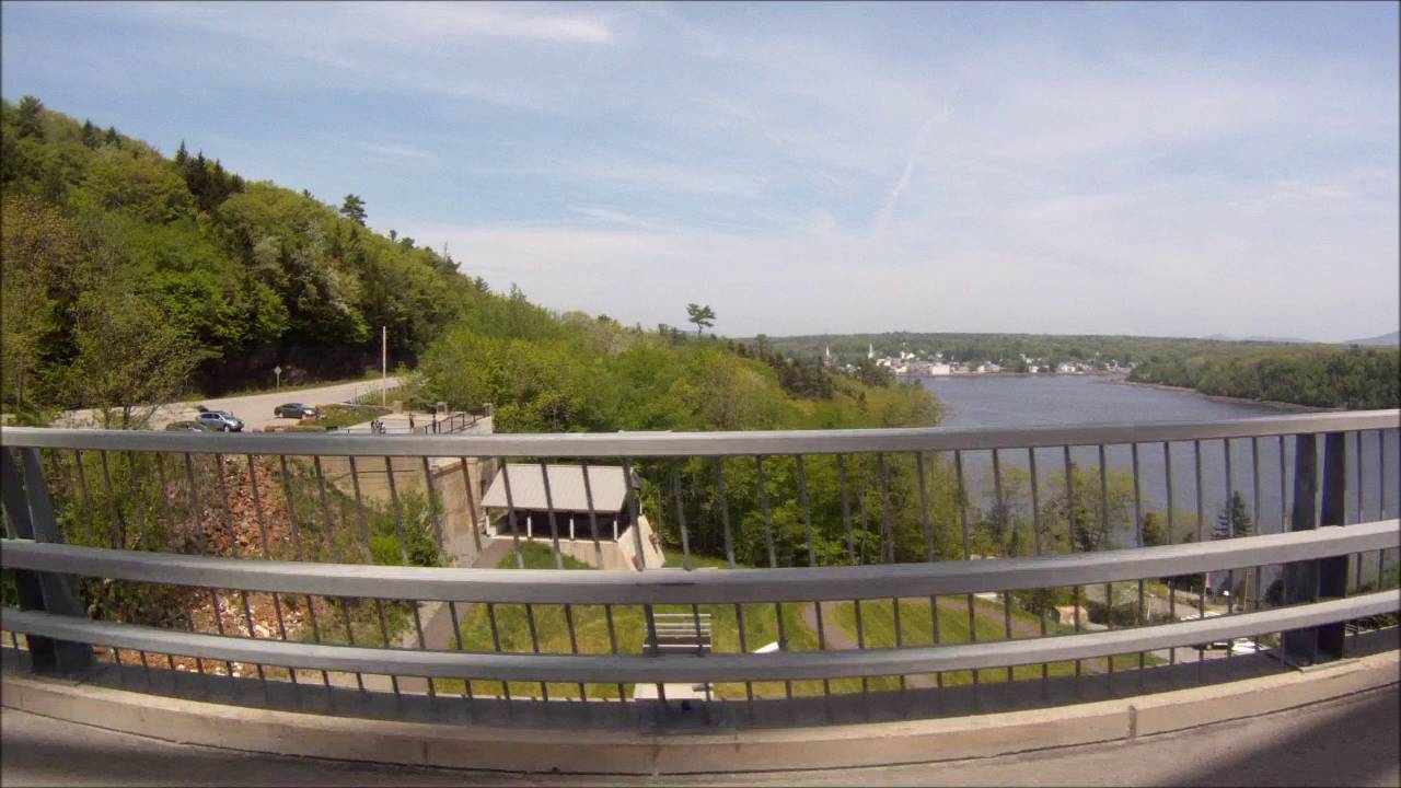 The Verona Island Bridge/Observatory, Bucksport, Maine - YouTube