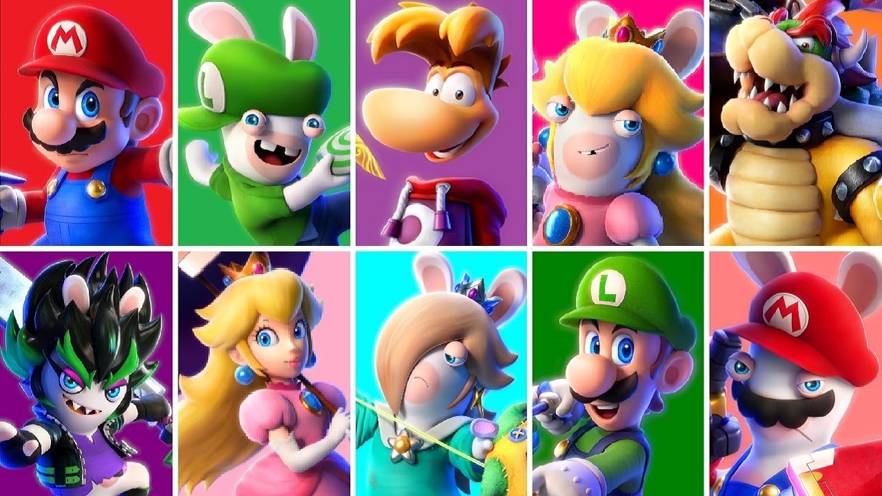 Mario + Rabbids Sparks of Hope - All Characters (DLC Included) - YouTube