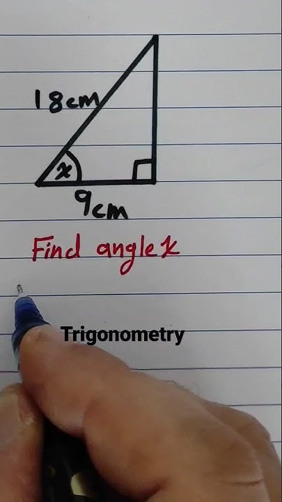 Trigonometry Ratio to find unknown sides in right triangles#foryou # ...