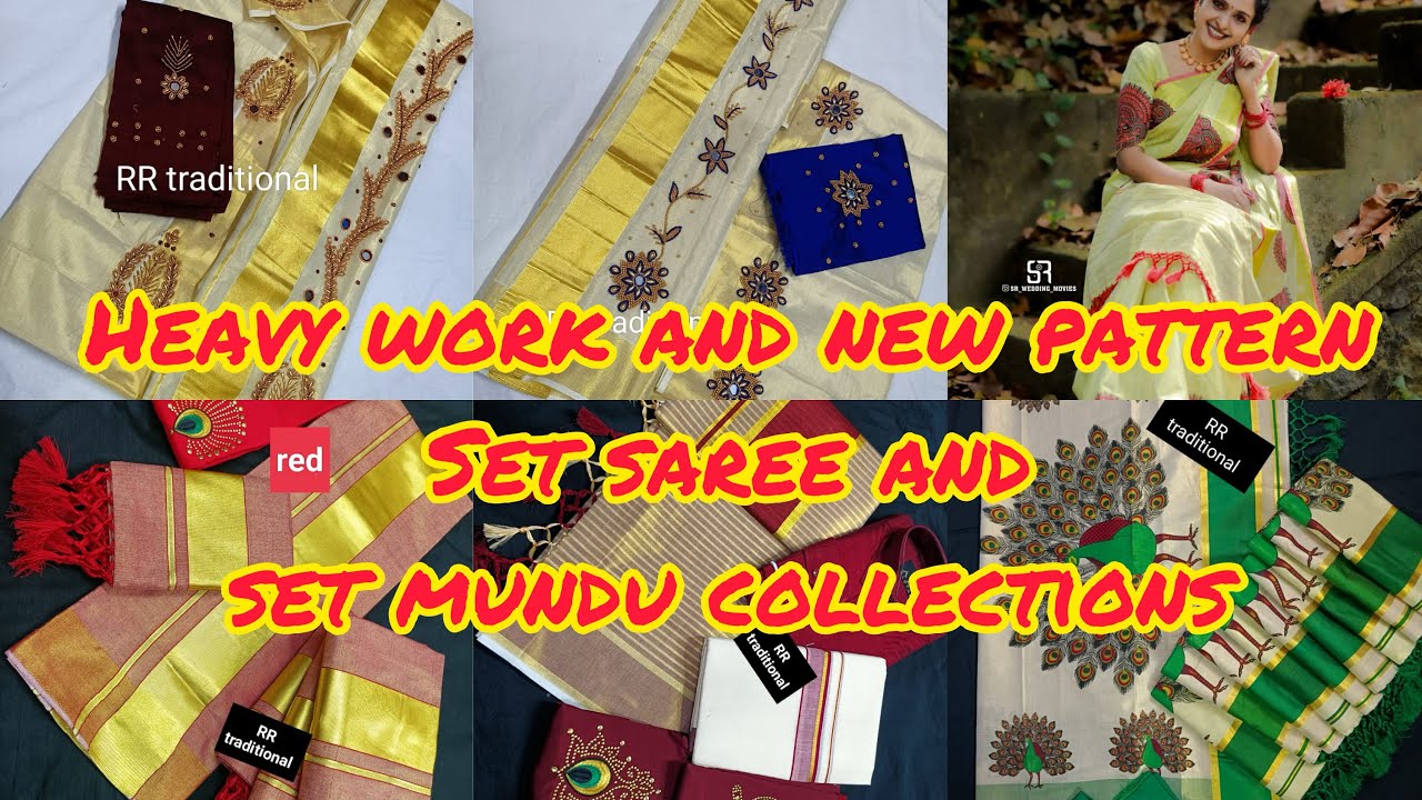 🥰🥰New model set sare and setum Mundum collections @Aathmika designs ...