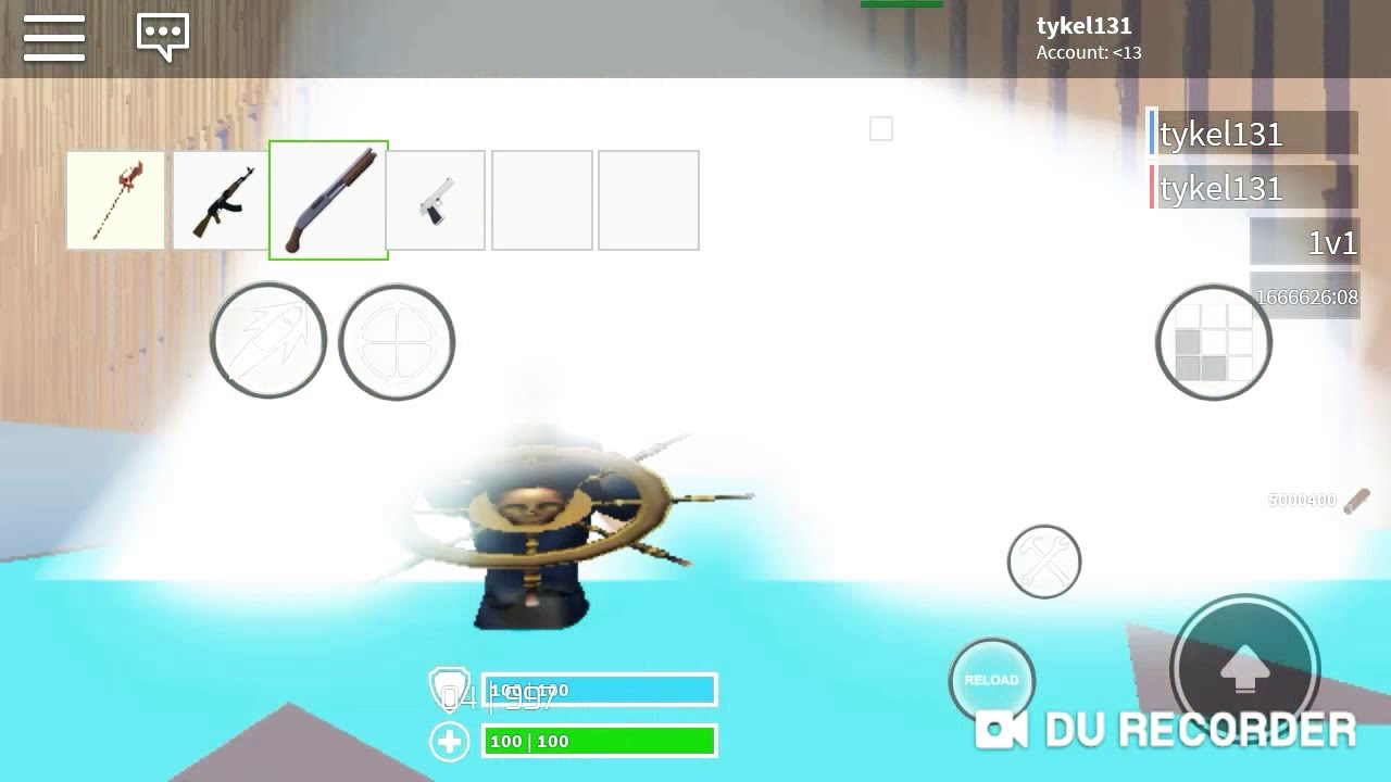 I Built A turtle war box on roblox strucid mobile and i 1v1 my brother ...