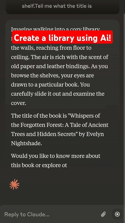 Use artificial intelligence to create your own library! #shorts - YouTube