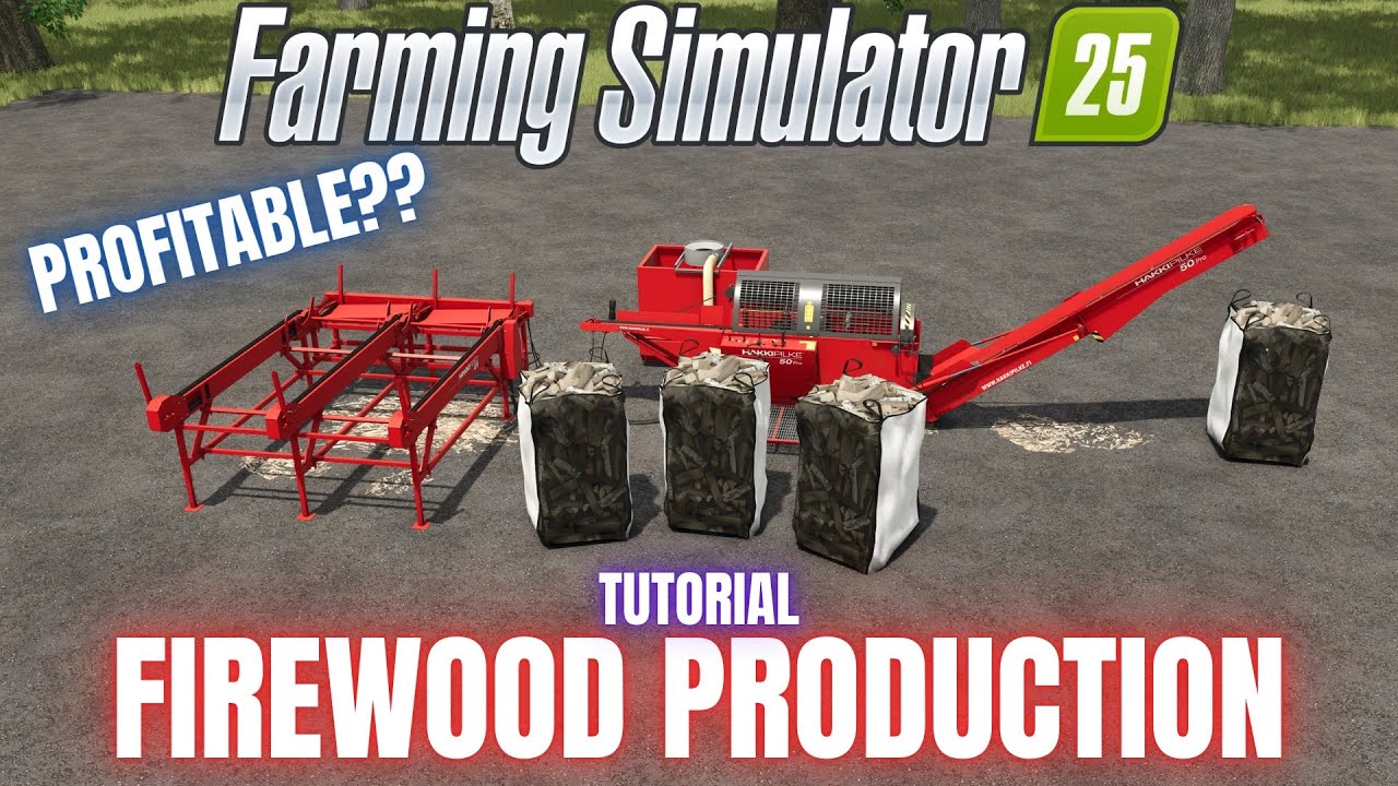 FIREWOOD PRODUCTION - Farming Simulator 25 - YouTube