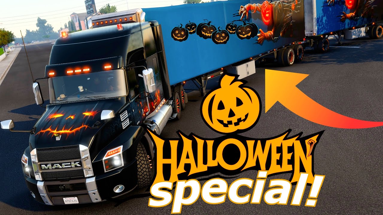 Halloween special! - Hauling Trick-or-treat | ATS - RTX3090 - YouTube