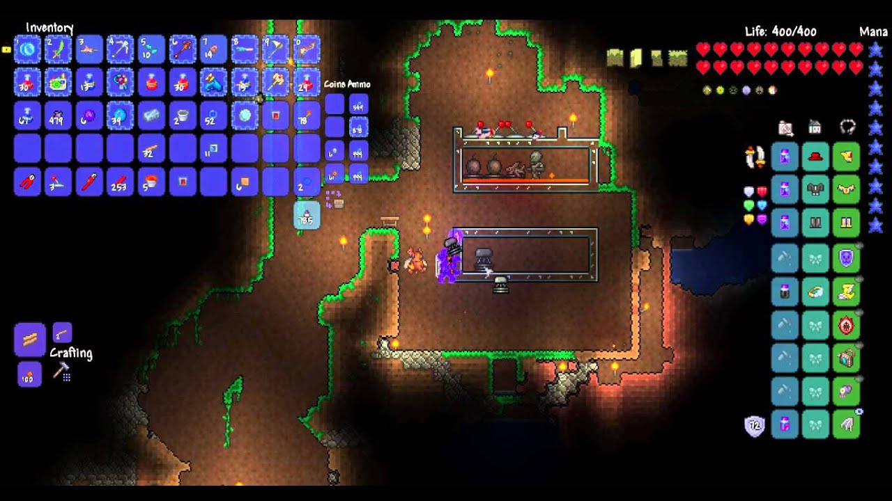 Terraria 1.3 AFK GOLD FARM - YouTube