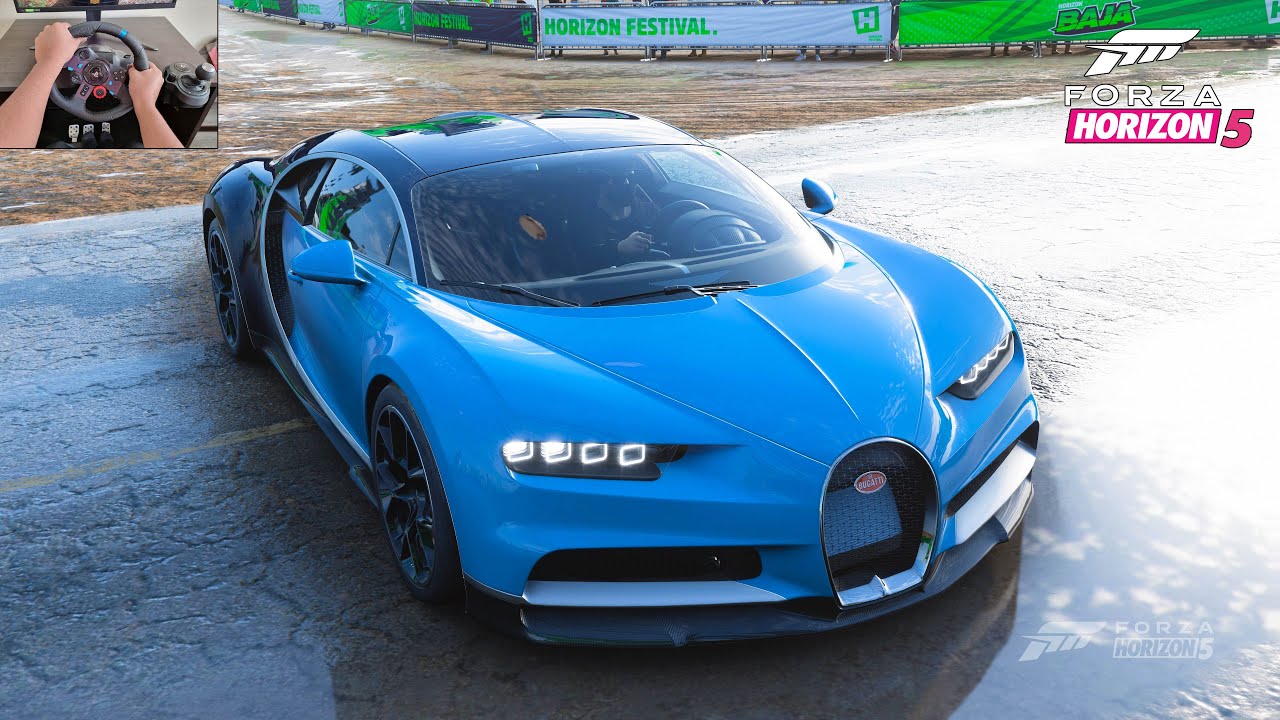 Bugatti Chiron | 1500+ HP Beast - Forza Horizon 5 | Logitech G29 4K UHD ...