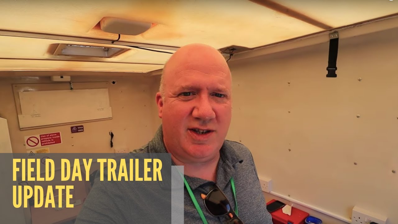Building a portable amateur radio field trailer update - YouTube
